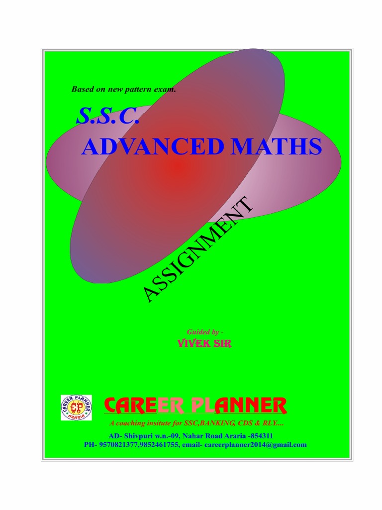 Ssc Advance Mathematics Pdf