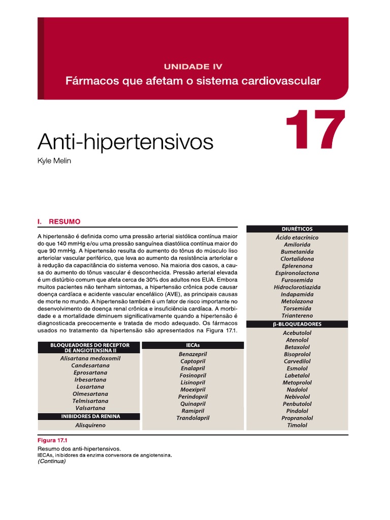 ANTI-HIPERTENSIVOS - Farmacologia Ilustrada 6 Edição | PDF