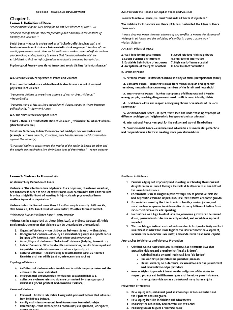 SOC SCI 2 MTE Reviewer | PDF