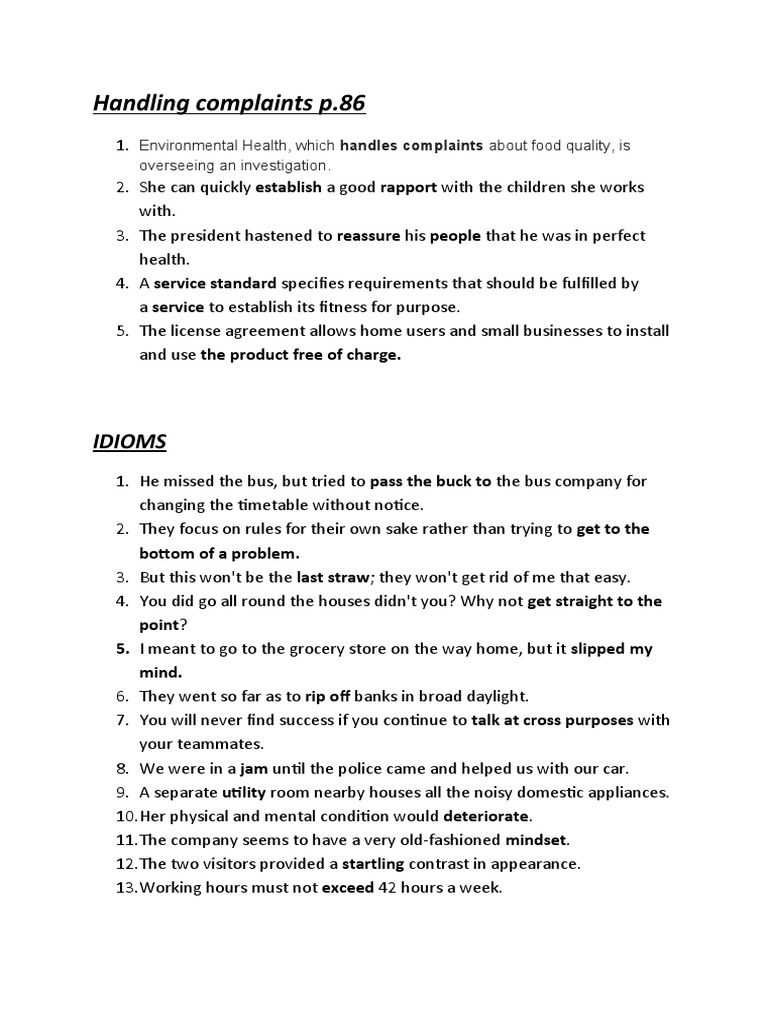 Environmental Health Complaint Handling Guide | PDF | Career & Growth