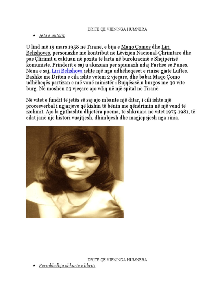 Drite Qe Vjen Nga Humnera | PDF Drite Qe Vjen Nga Humnera | PDF