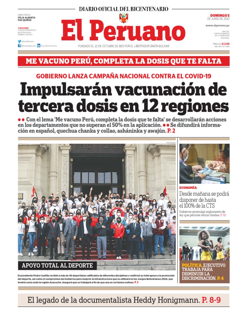 El Peruano 20220605 | PDF