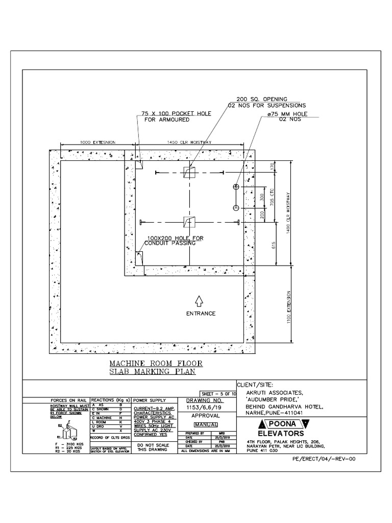 5.machine Room Plan | PDF