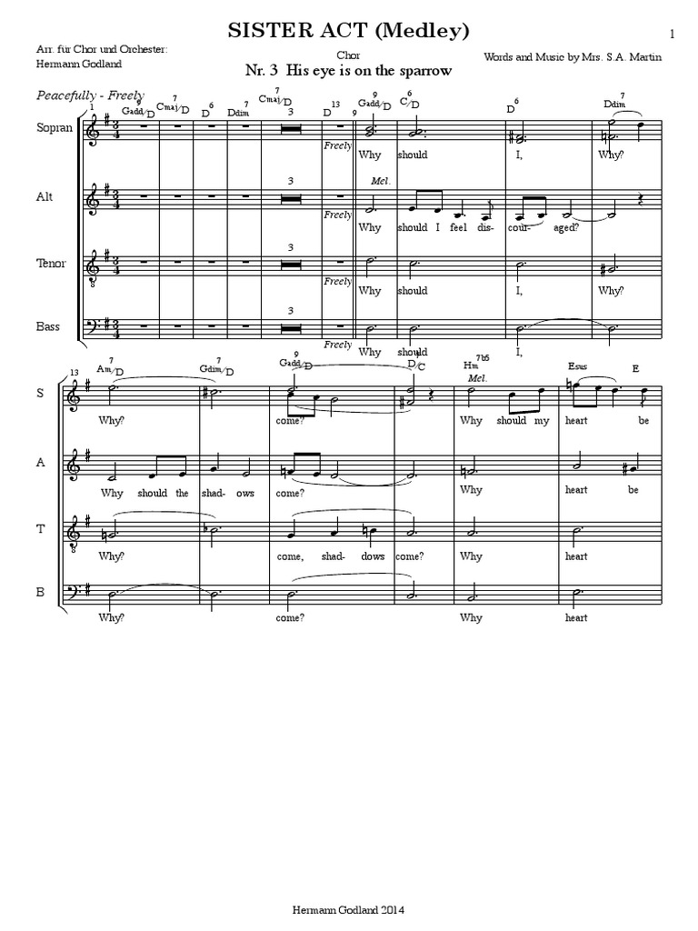 Sister Act Chor Nr. 3_9c8eb3282ba2e07acd427e06ef94967f | PDF