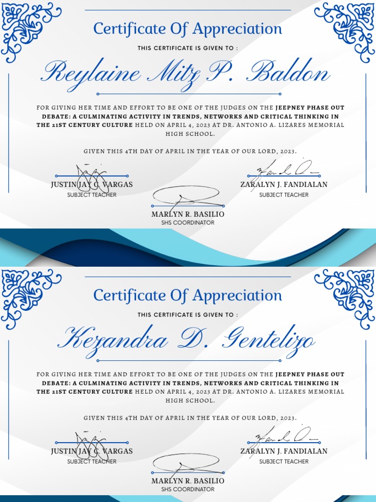 Black Gold Art Deco Public Speaking Appreciation Certificate-Signed | PDF