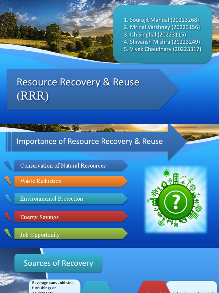 RRR PPT Updated 50000 | PDF | Waste | Sewage Treatment