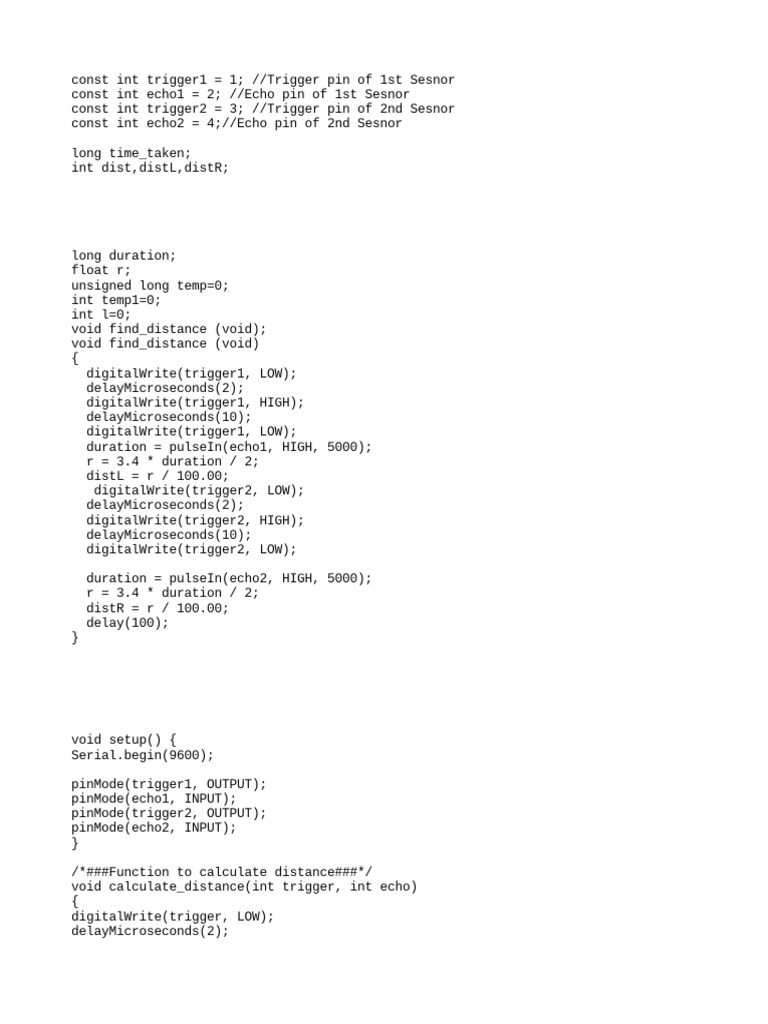 UPDATED Arduino Code | PDF | Computer Engineering | Computer Programming