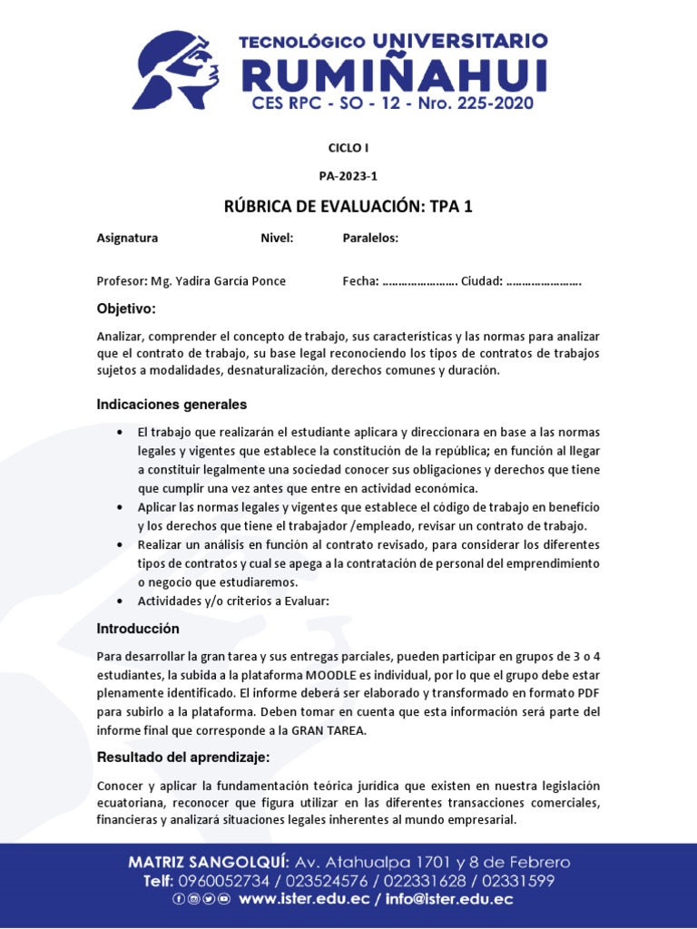 Tpa1 - Tarea - Clases - (Semana 1,2) | PDF | Sociedad | Iniciativa ...