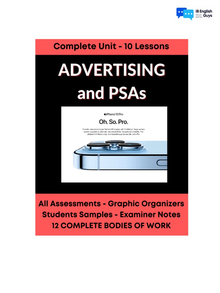 0 Unit Overview Advertisements and PSAs MAIN FILE Raejbl | PDF ...