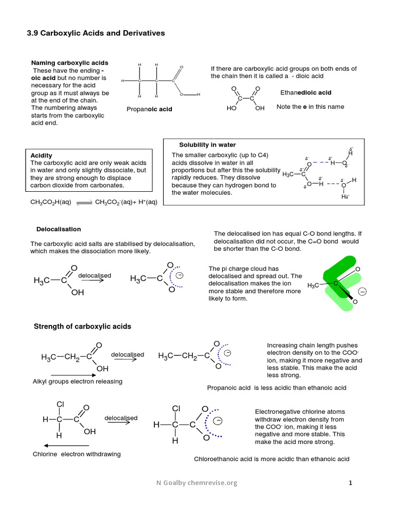 Carboxylic Acids and Esters Overview | PDF | Ester | Acid
