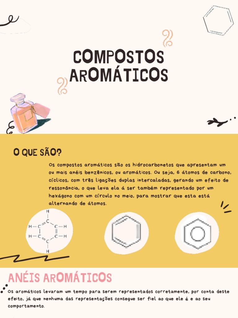 Compostos Aromáticos | PDF | Aromaticidade | Benzeno