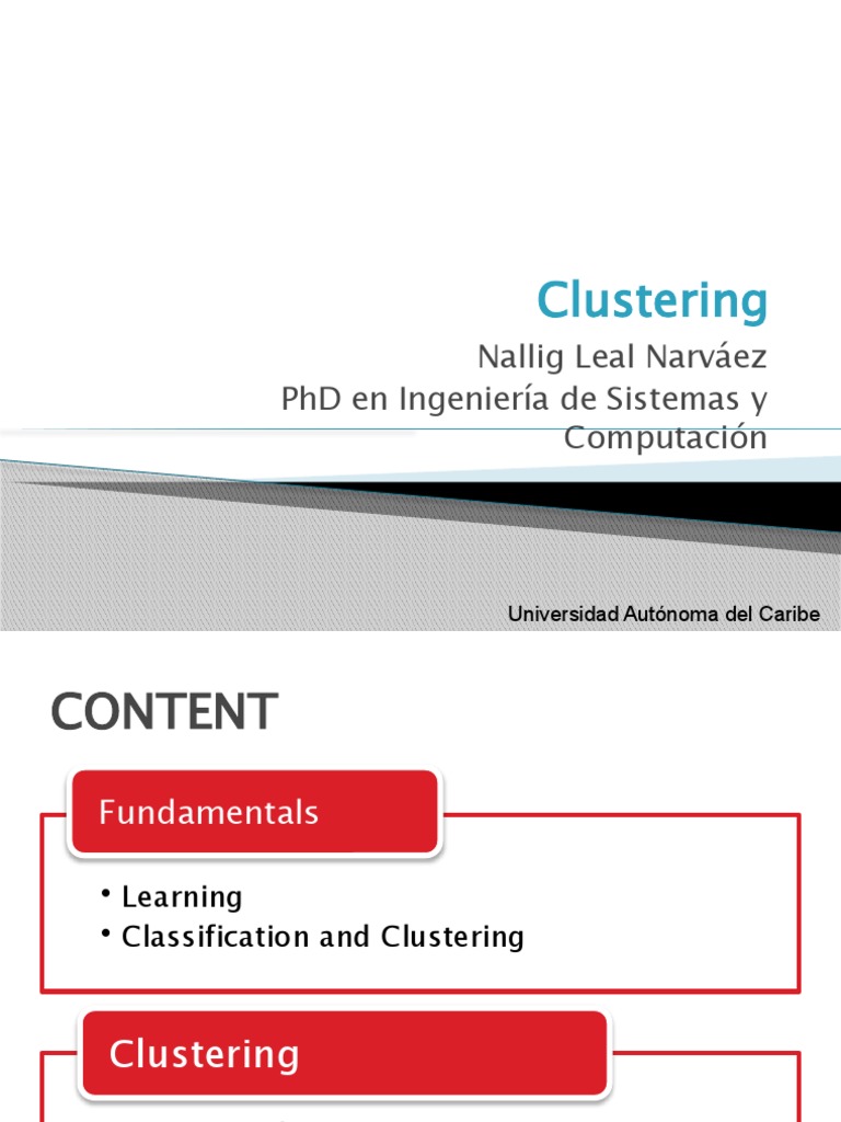 Week 15 - Clustering | PDF | Cluster Analysis | Statistical Classification