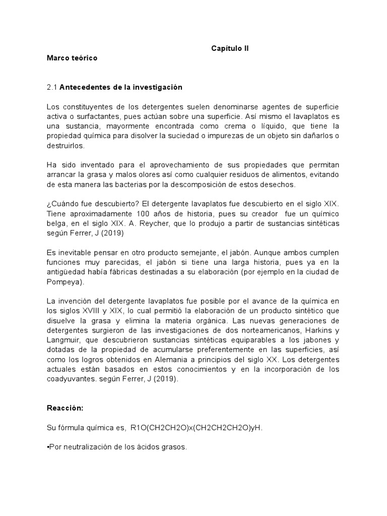 CAPITULO 2 Modificado - 2 | PDF | Hidróxido de sodio | Detergente