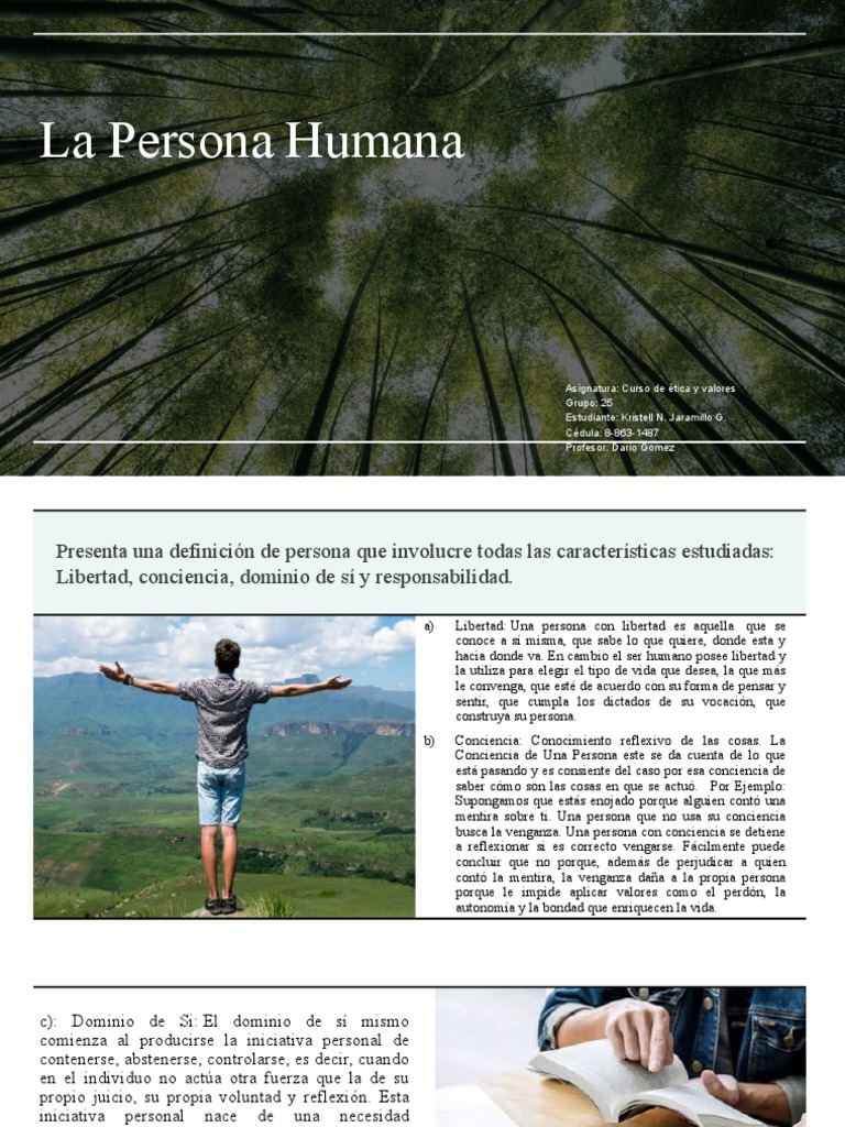 La Persona Humana (Kristell Jaramillo) | PDF