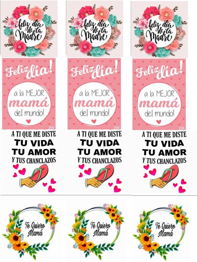 Tarjetas Día de Las Madres | PDF