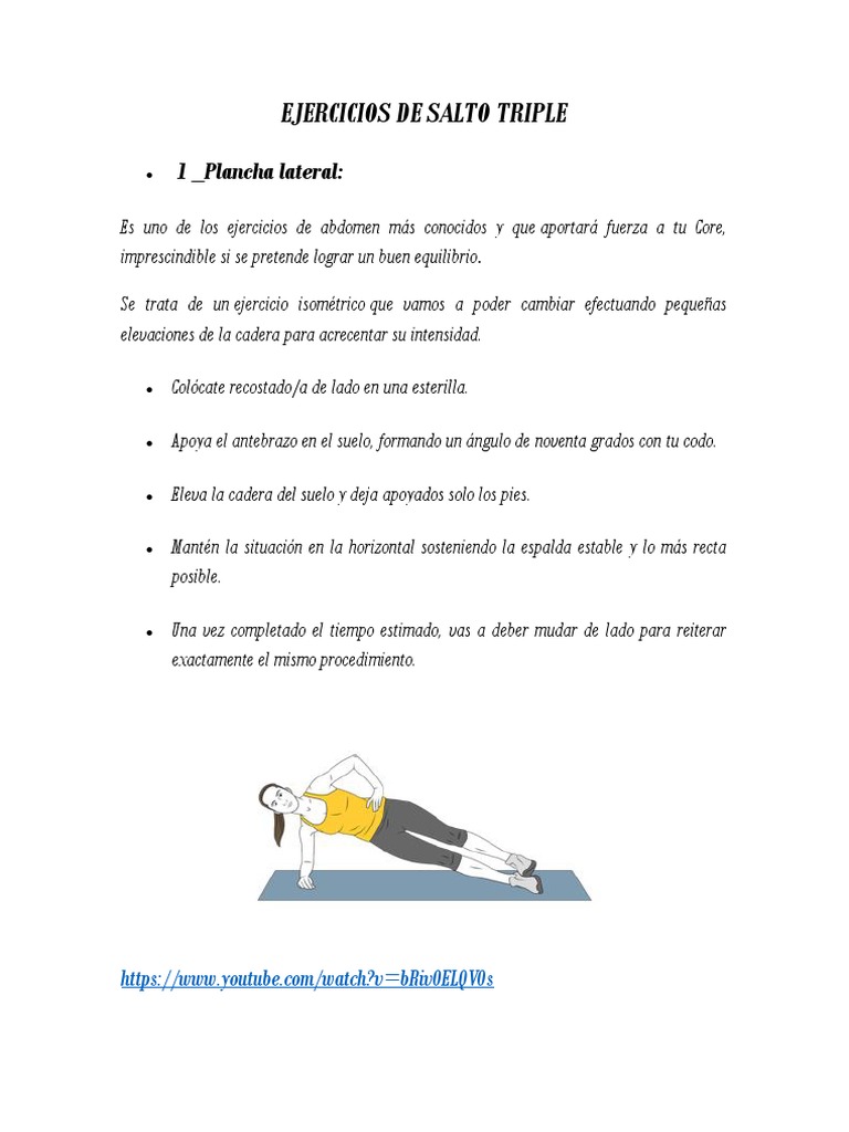 Ejercicios para Mejorar el Salto Triple | PDF | Corriendo