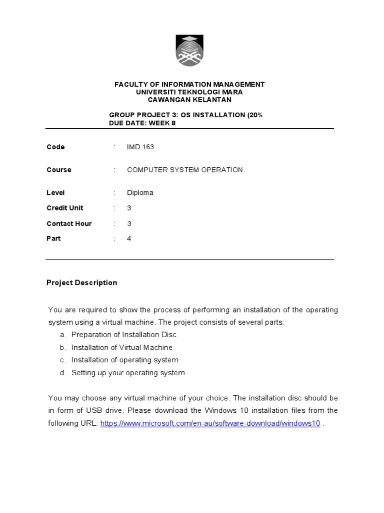 Group Project 3 - OS Installation - ALL | PDF | Operating System ...