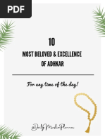 Rewards For Dhikr Chart | PDF | Prophets And Messengers In Islam | Tawhid