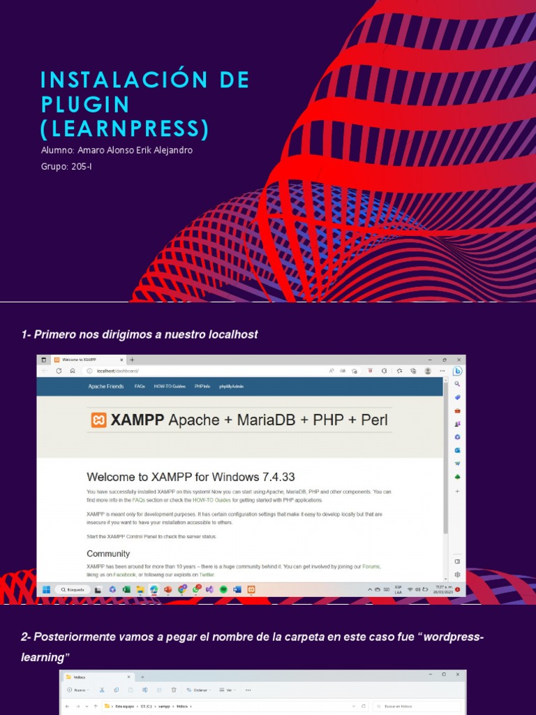 Instalación de Plugin (Learnpress) | PDF | Enchufe (informática) | Software de red basado en ...