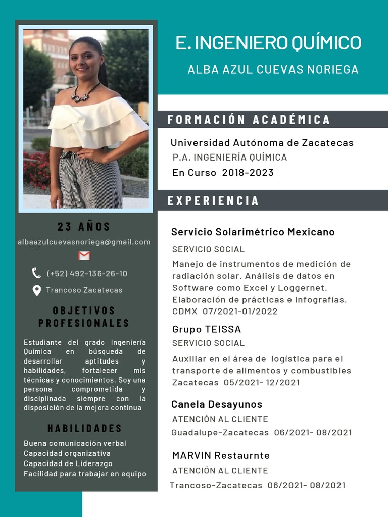 Cuevas Noriega Alba Azul CV | PDF