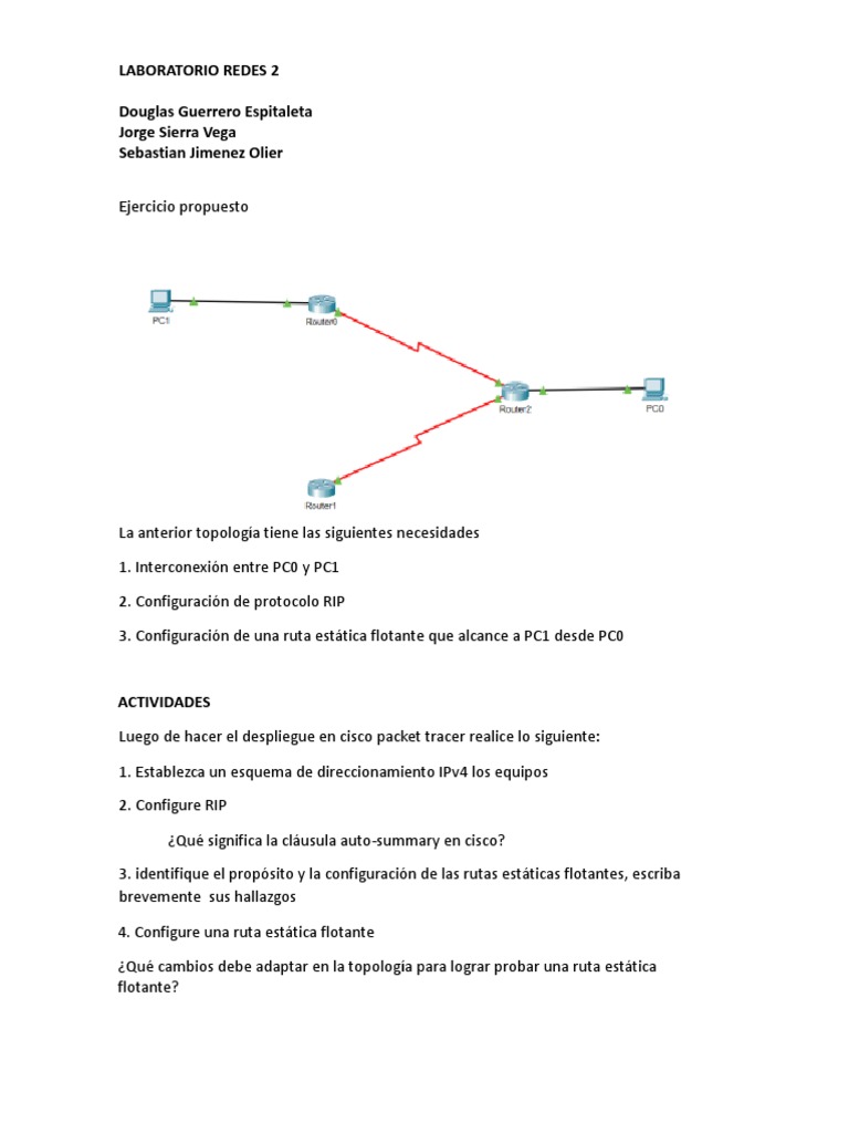 Laboratorio 2 - Redes 2 | PDF
