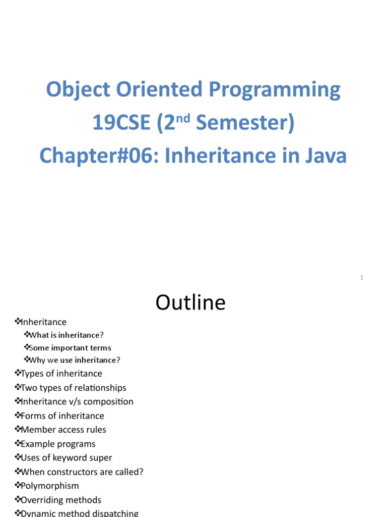 Chapter 06 - Inheritance in Java | Download Free PDF | Inheritance ... Chapter 06 - Inheritance in Java | Download Free PDF | Inheritance ...