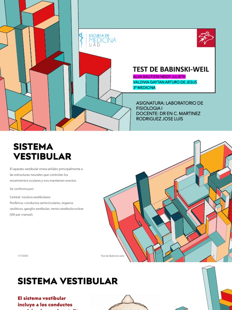 Test de Babinski-Weil y Sistema Vestibular | PDF