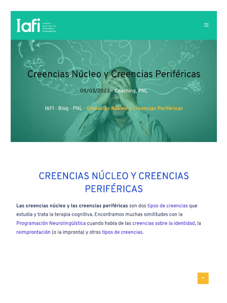 Creencias Nucleo | PDF