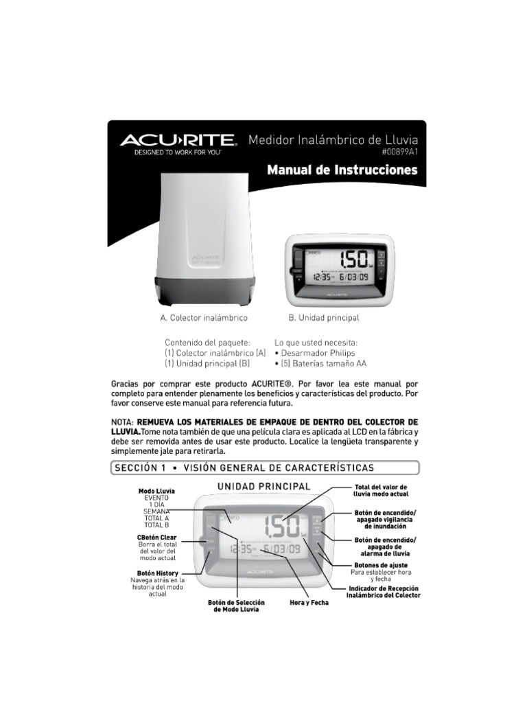 Pluviometro Digital Manual | PDF