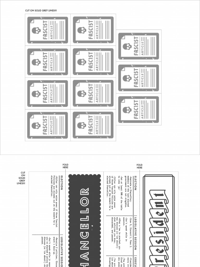 Secret Hitler Print and Play | PDF
