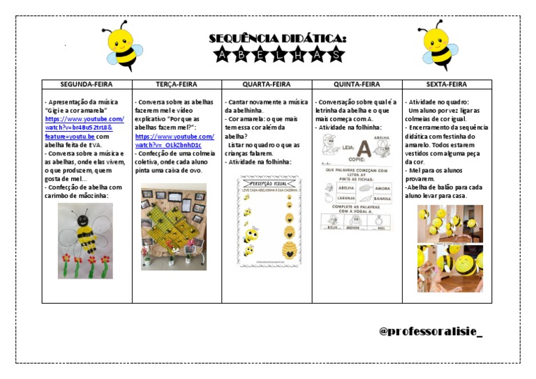 Sequência Didática Abelhas | PDF