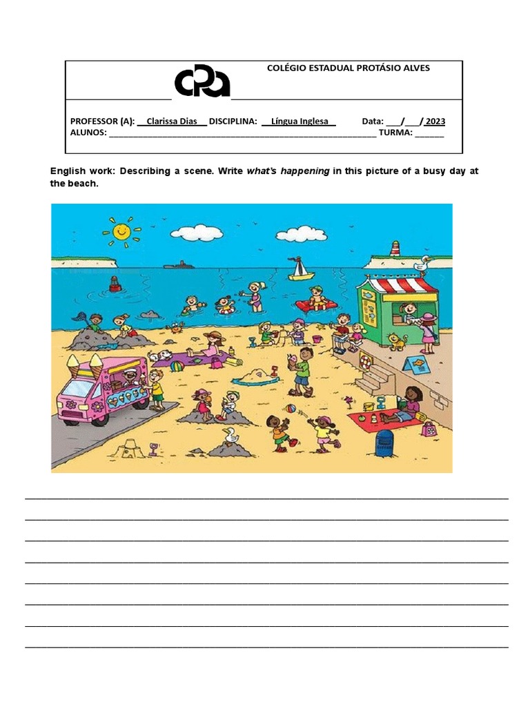 Describing A Scene | PDF