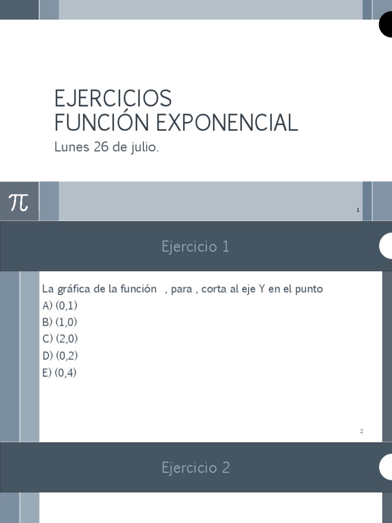 04 Anexo Ecuaciones Exponenciales Pdf Ecuaciones Matemáticas