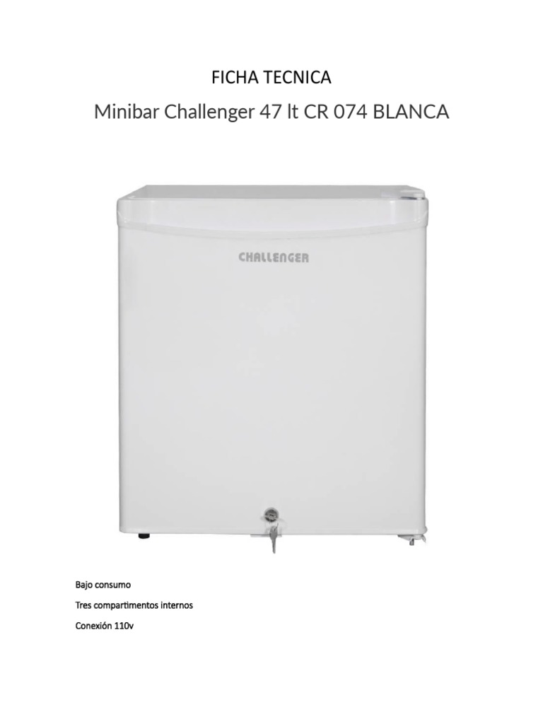 Ficha Tecnica Nevera | PDF