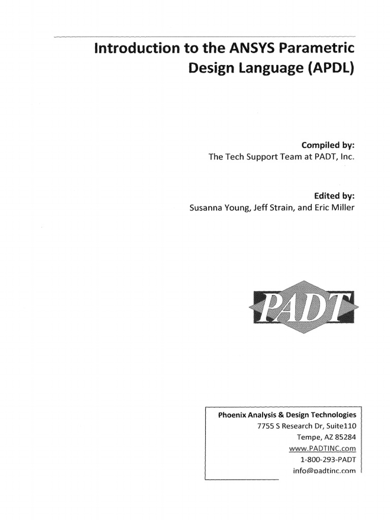 Design Language: (APDL) | PDF | Command Line Interface | Control Flow