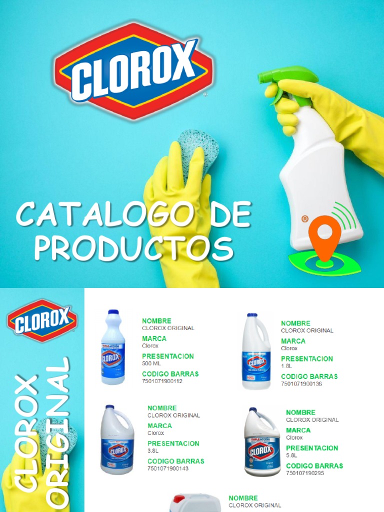 Catalogo de Productos Clorox PDF | PDF