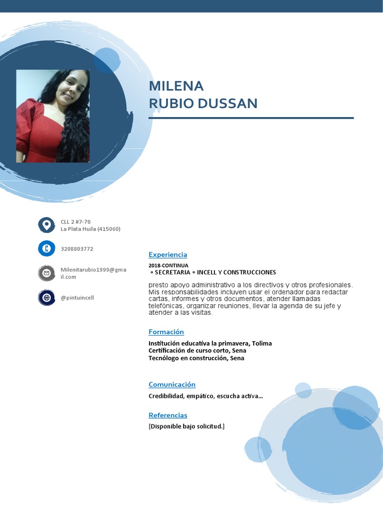Curriculum Milena | PDF