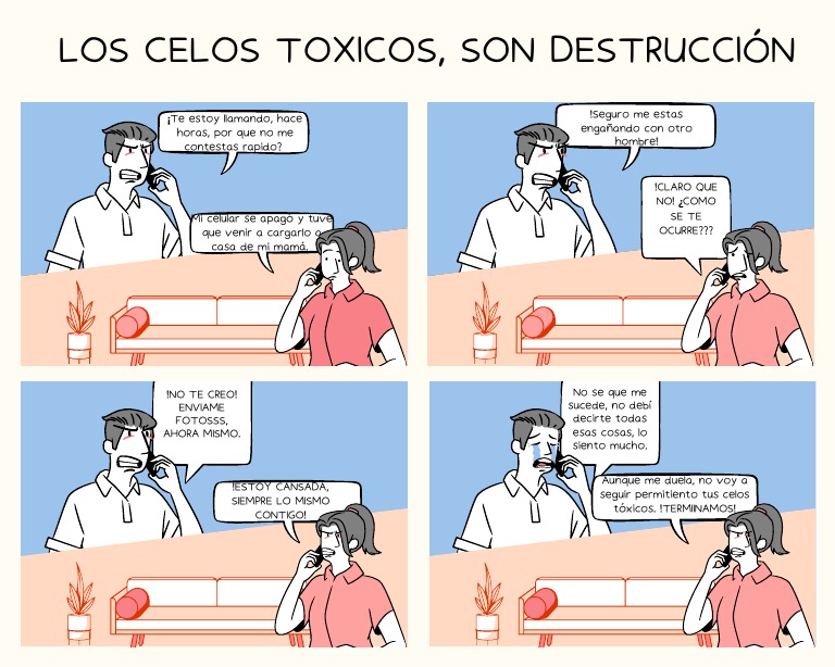Historieta Sobre Los Celos Toxicos | PDF