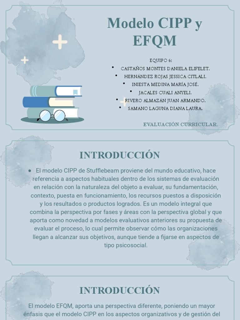 Modelo CIPP y EFQM | PDF