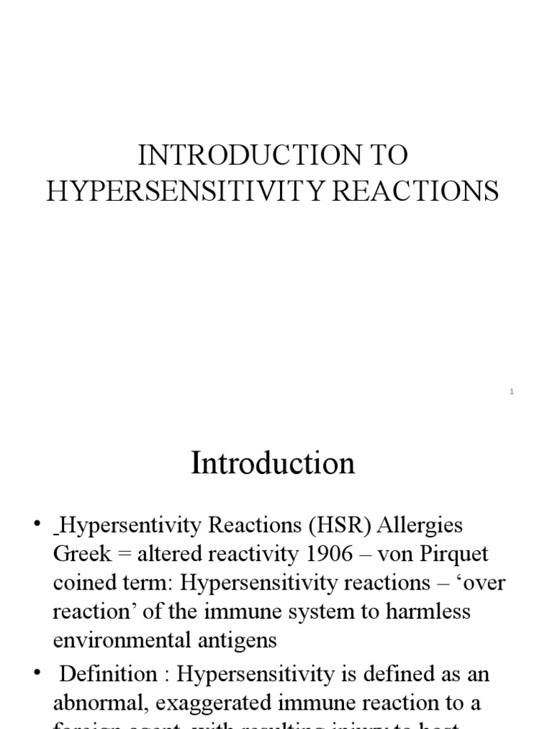 Understanding Hypersensitivity Reactions | PDF | T Helper Cell | Allergy