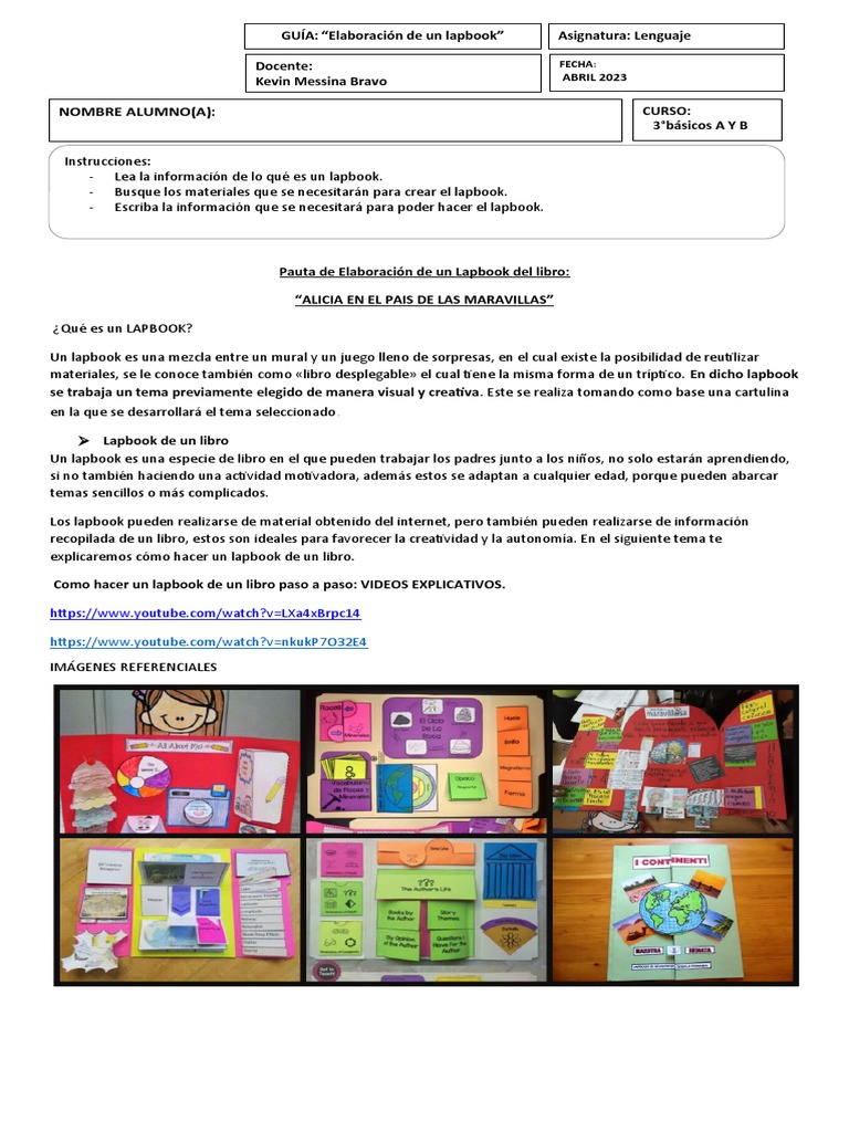 Lapbook 3ros | PDF