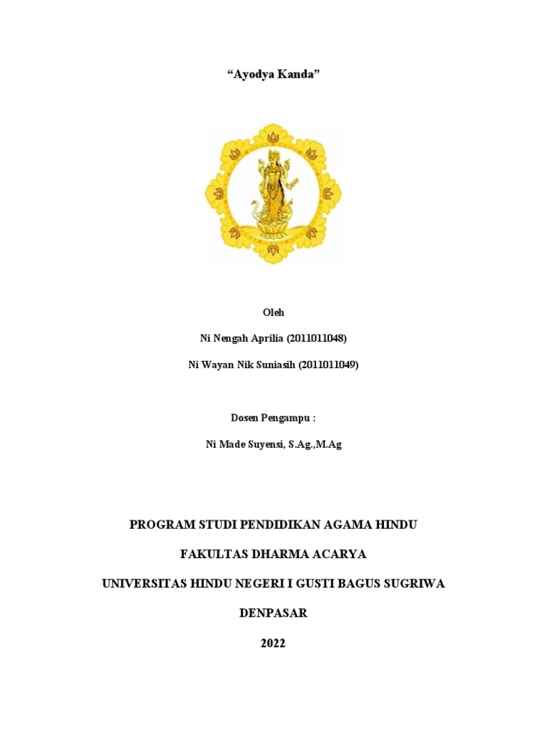 Makalah Ayodya Kanda | PDF