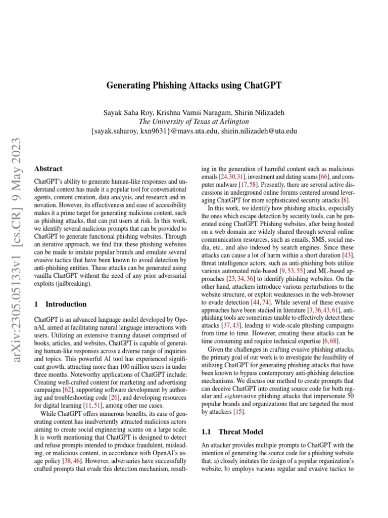 IC - ChatGPT - Asenate | PDF | Phishing | World Wide Web