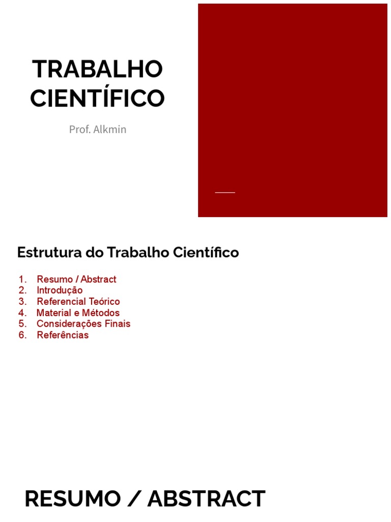 Exemplo - Trabalho Científico | PDF