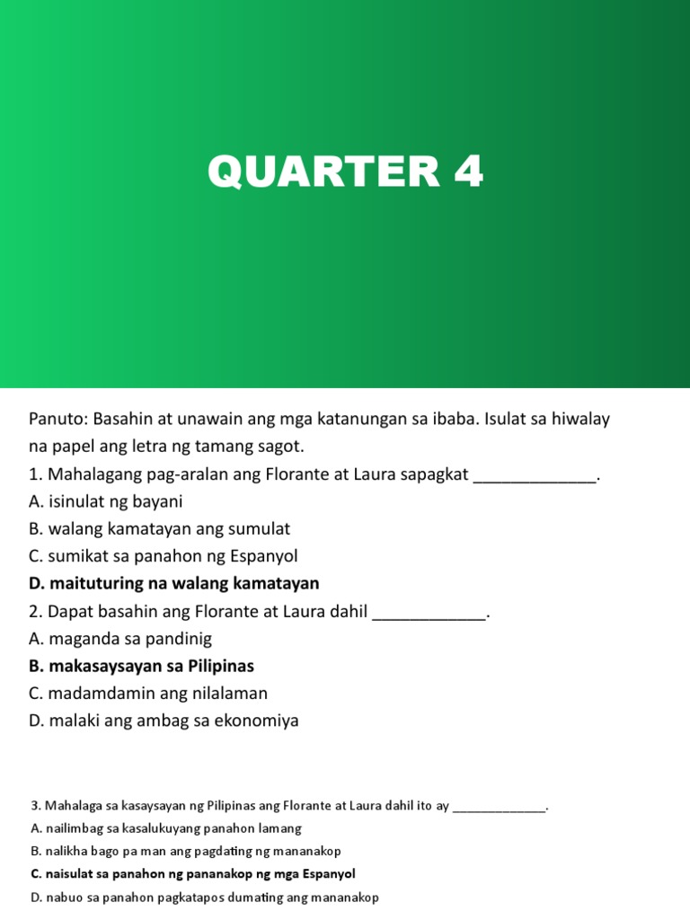 Quarter 4 Module 1 | PDF