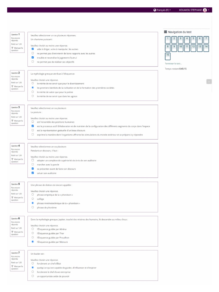Devoir 01 - Art Oratoire | PDF