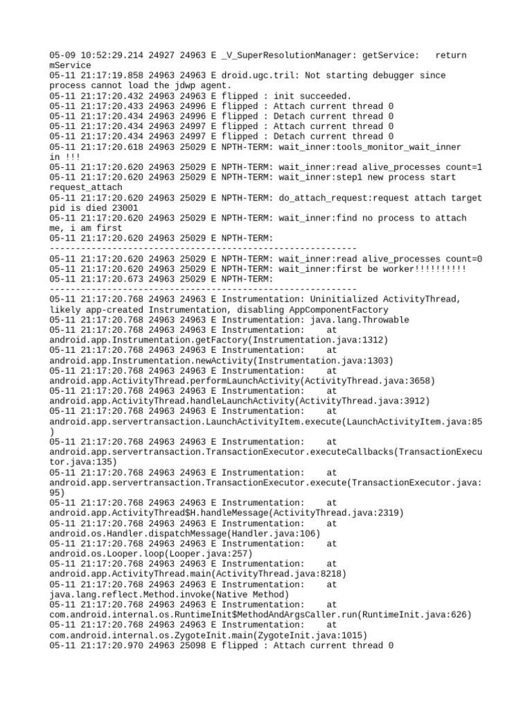 Log | PDF | Java (Programming Language) | Operating System Technology