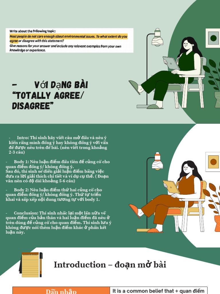 Với Dạng Bài "Totally Agree Disagree" - Presentation | PDF
