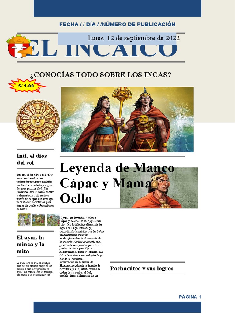 El Incaico | PDF | Imperio Inca | Perú