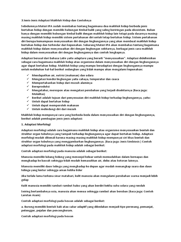 3 Jenis Morfologi | PDF | Sains & Matematika